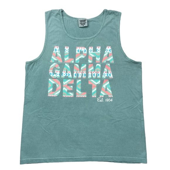 Comfort Colors | Tops | Alpha Gamma Delta Sorority Appalachian State ...